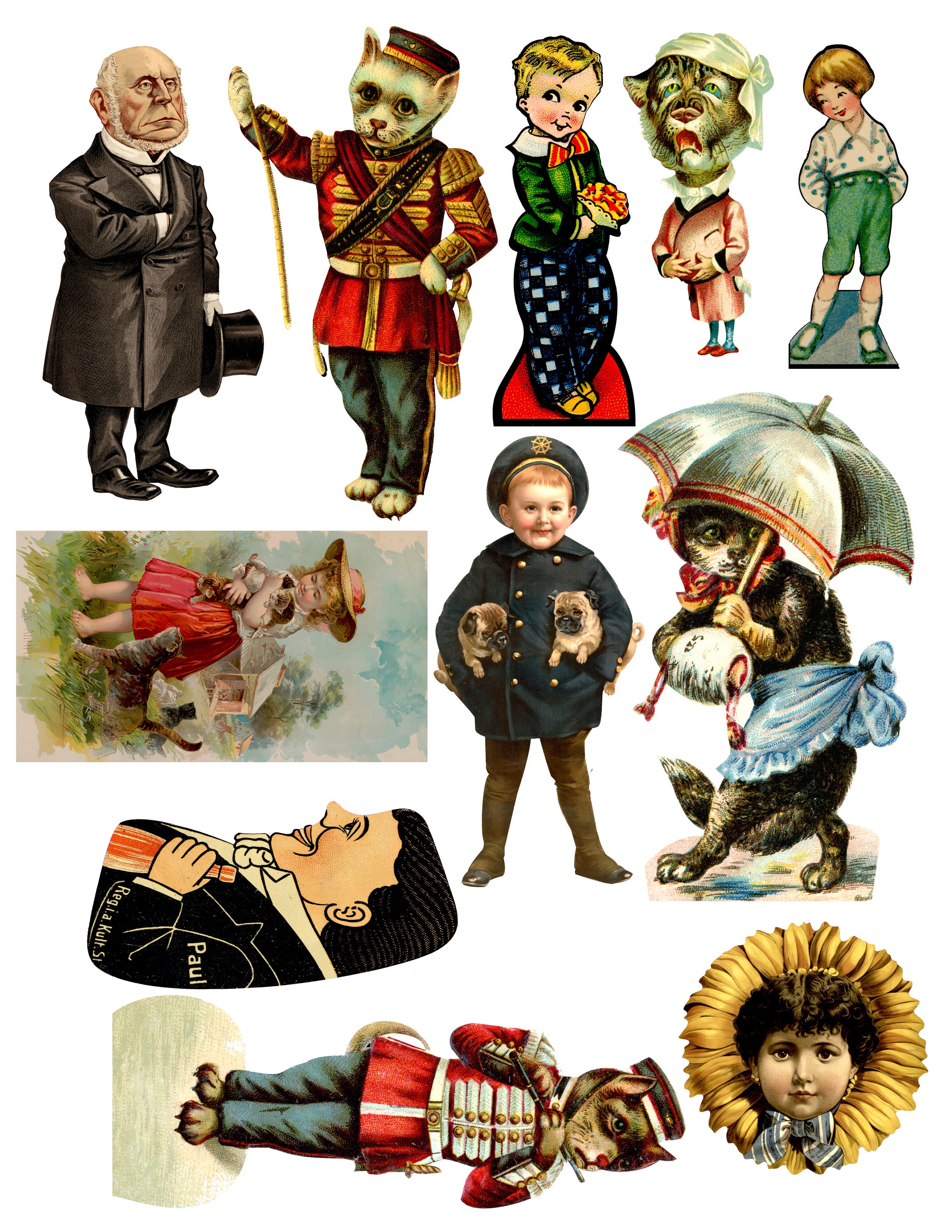 Massive Victorian DIY Ephemera Scrapbook Kit With 157 Pcs of Victorian ...