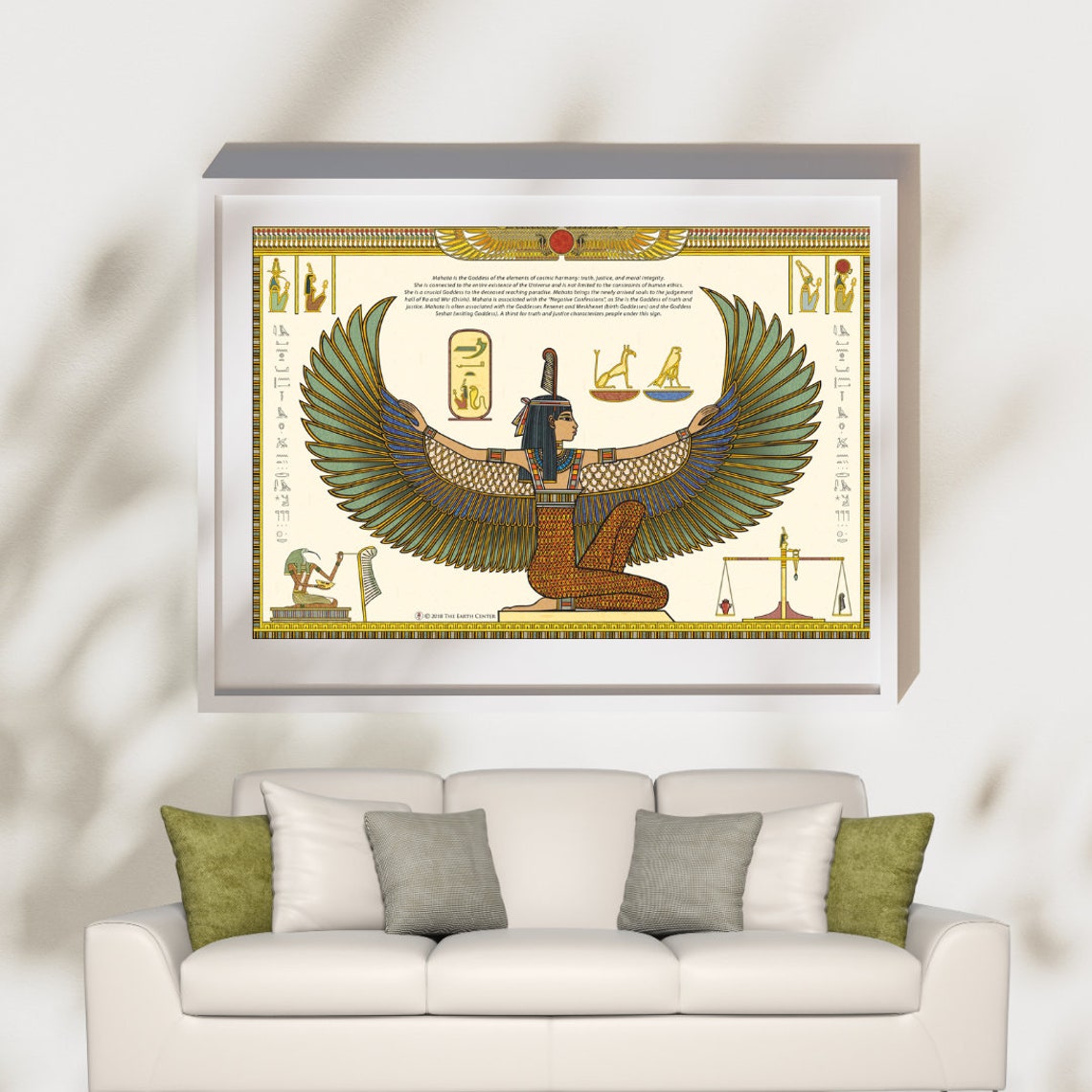 Ma'at mahata Ancient Egyptian Neter goddess Poster, Kemetic Zodiac Sign ...