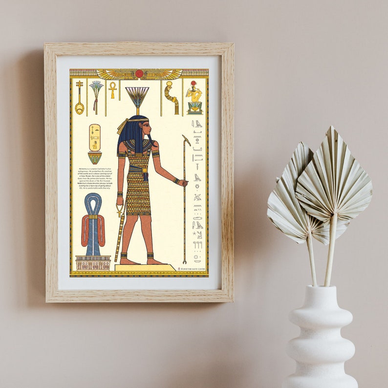 Nefertmu nefertoum Ancient Egyptian Neter god Posters, Kemetic Zodiac ...