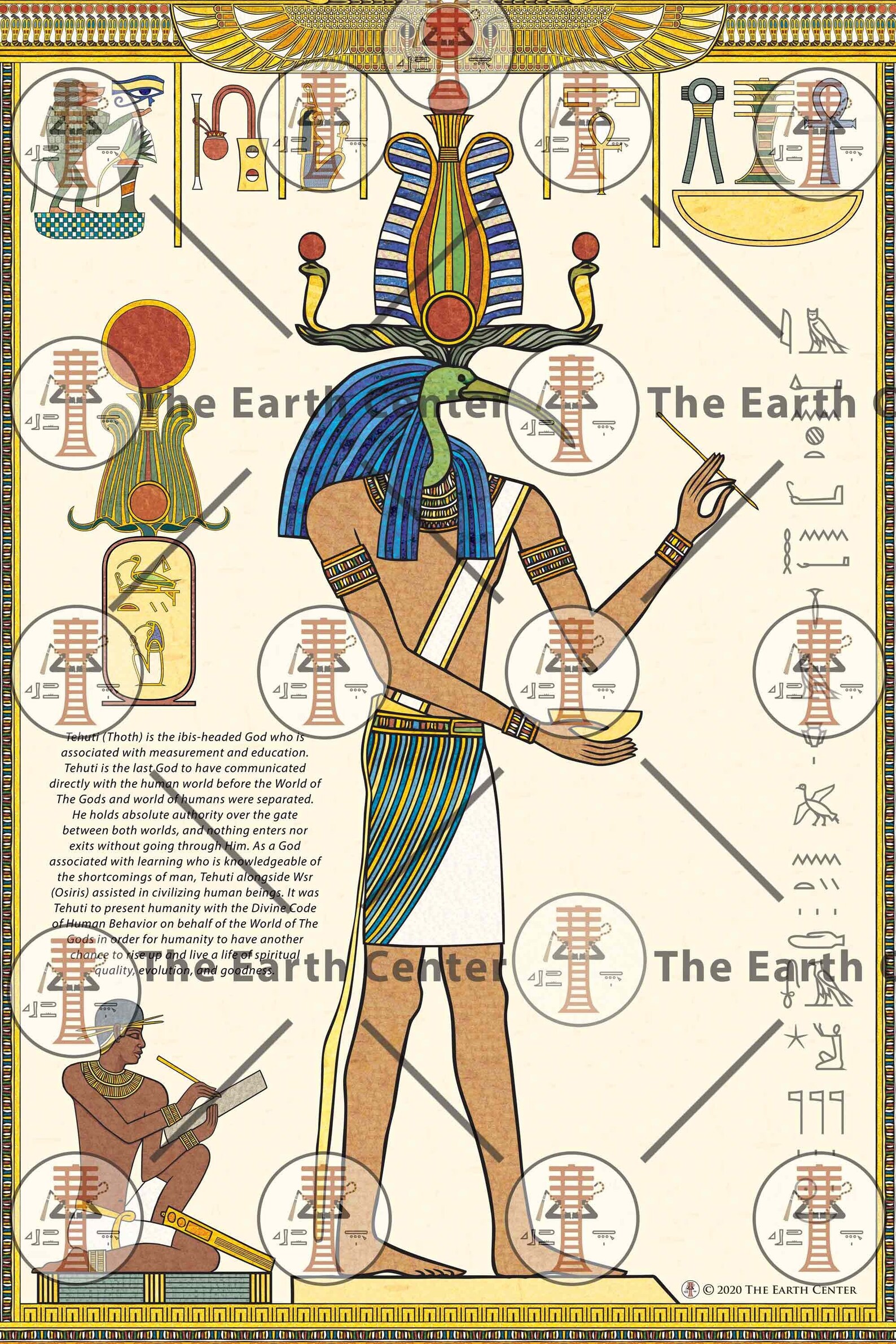 Tehuti thoth Kemetic Neter, Ancient Egyptian God of Education ...
