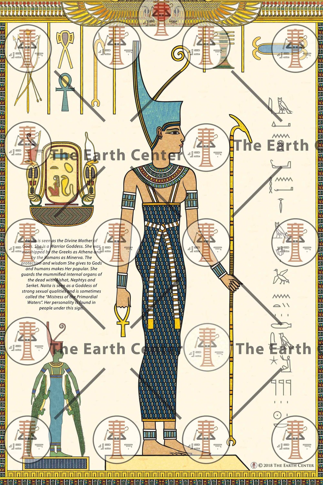 Naita neith Ancient Egyptian Neter goddess Posters - Etsy