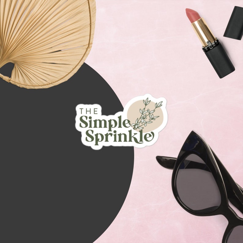 The Simple Sprinkle Logo Sticker | Bubble-free Sticker - Etsy