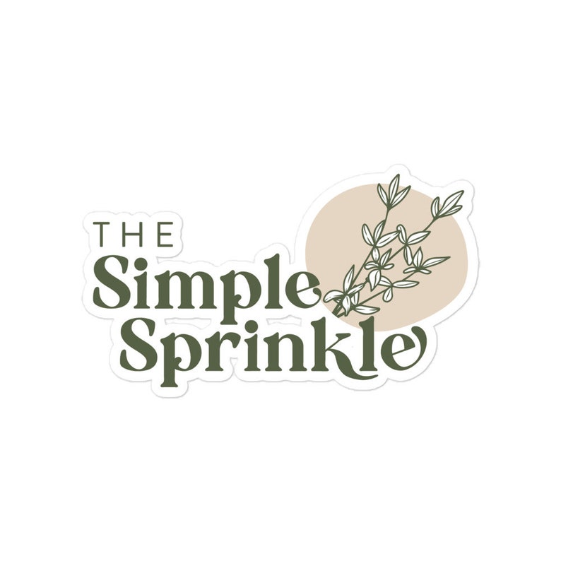 The Simple Sprinkle Logo Sticker | Bubble-free Sticker - Etsy