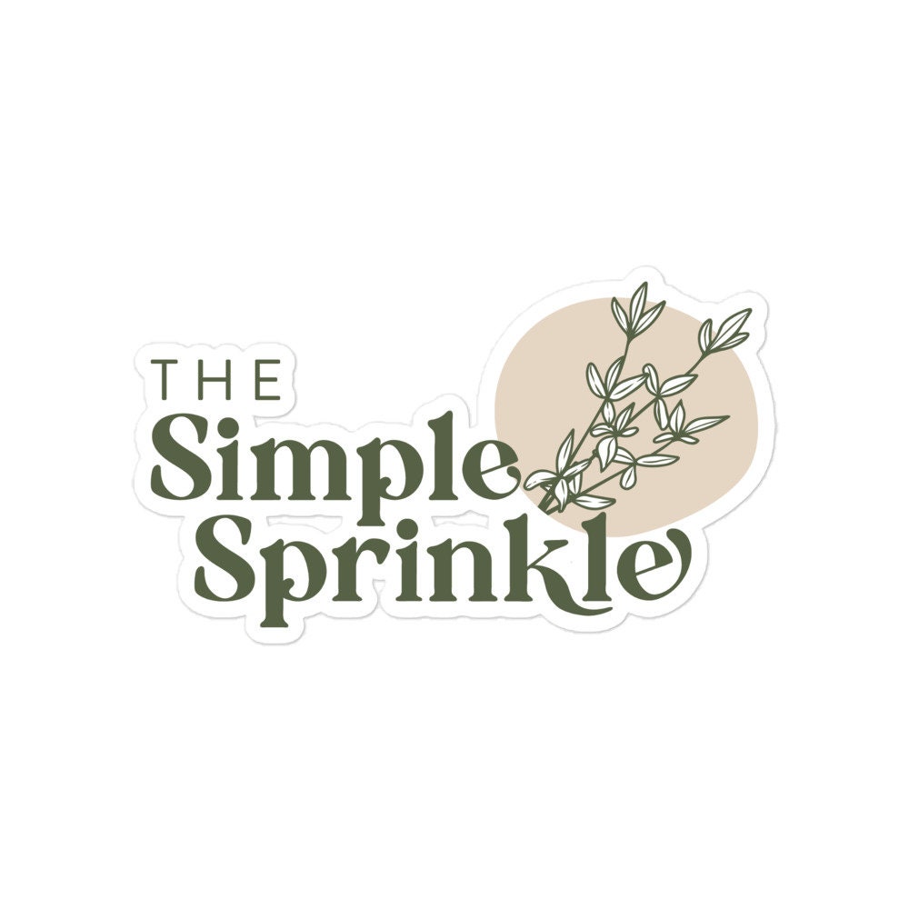 The Simple Sprinkle Logo Sticker | Bubble-free Sticker - Etsy