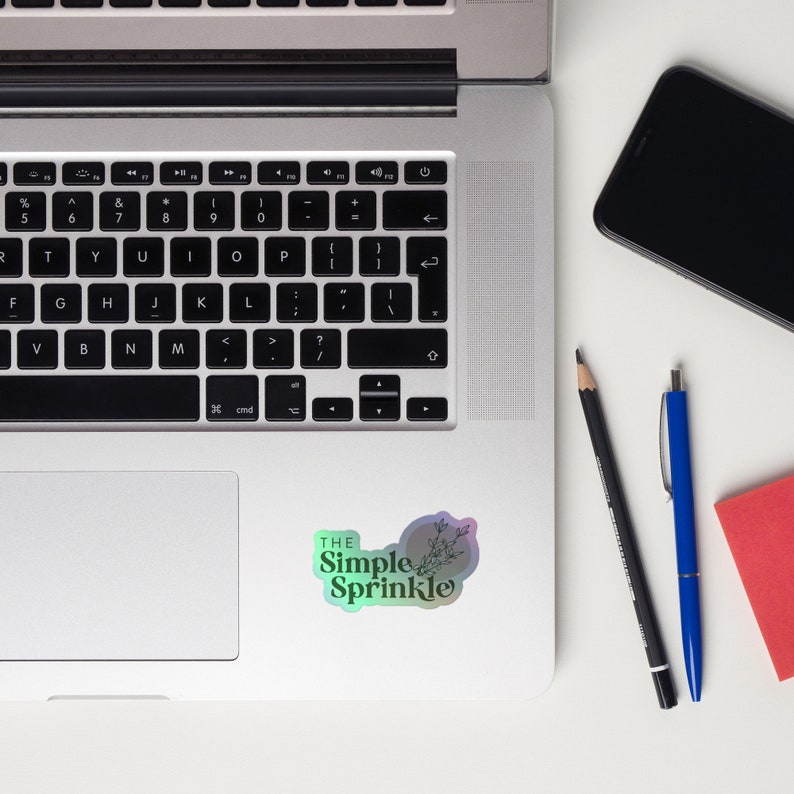 The Simple Sprinkle Logo Holographic Sticker - Etsy