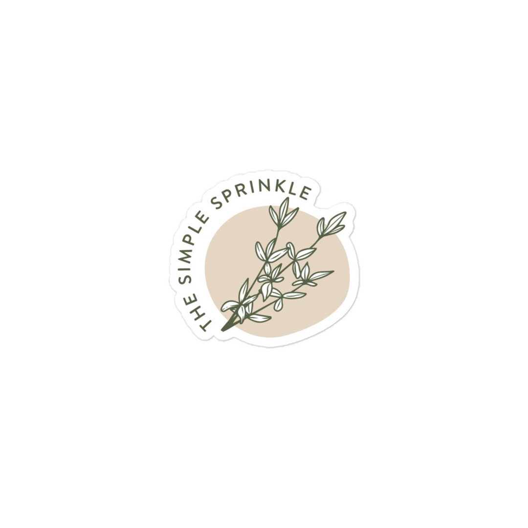 The Simple Sprinkle Stickerbubble-free Stickersfood Blog Logo Sticker ...