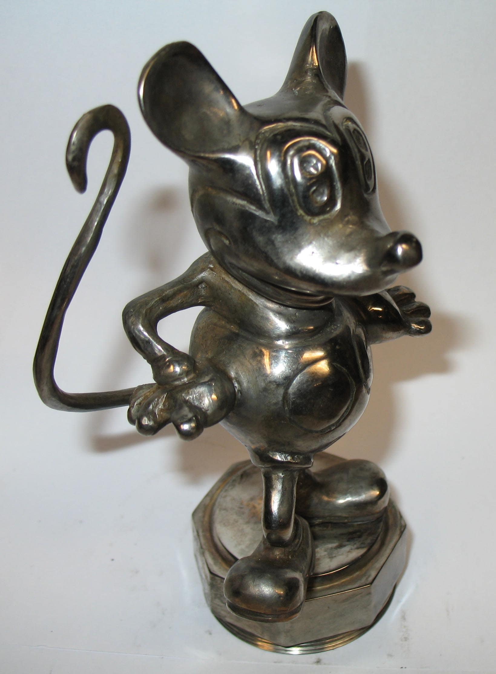 DISNEY MICKEY MOUSE Automobile Mascot Radiator Cap 1920s Model T Ford ...