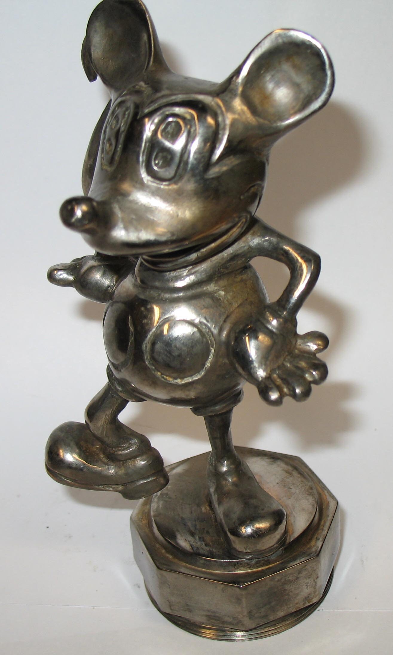 DISNEY MICKEY MOUSE Automobile Mascot Radiator Cap 1920s Model T Ford ...