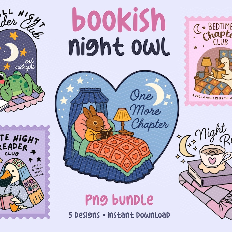 Night Owl Club Stickers - Etsy