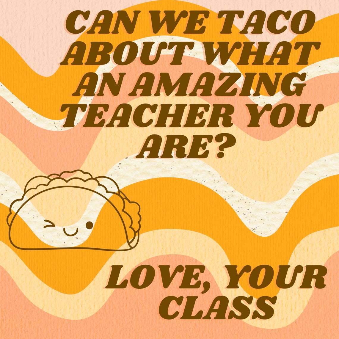 Retro Teacher Appreciation Week Cards - Etsy