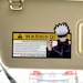 Anime Warning Sticker, Sorcery Anime, Airbag Warning Sticker, Visor ...