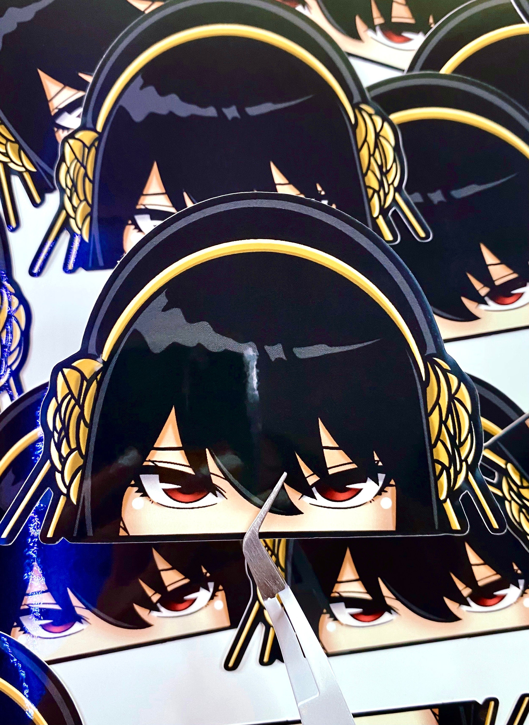 Anime Sticker, Spy Anime, Anime Peeker Sticker, Water Proof Anime ...