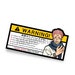 Anime Warning Sticker, Sorcery Anime, Airbag Warning Sticker, Visor ...
