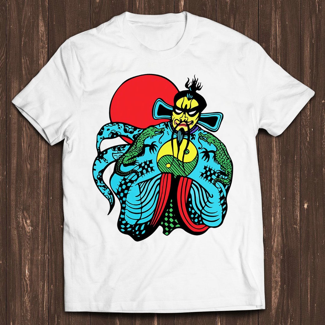 Fu Manchu Evil Villain Printed Big Trouble in Little China Retro Film ...