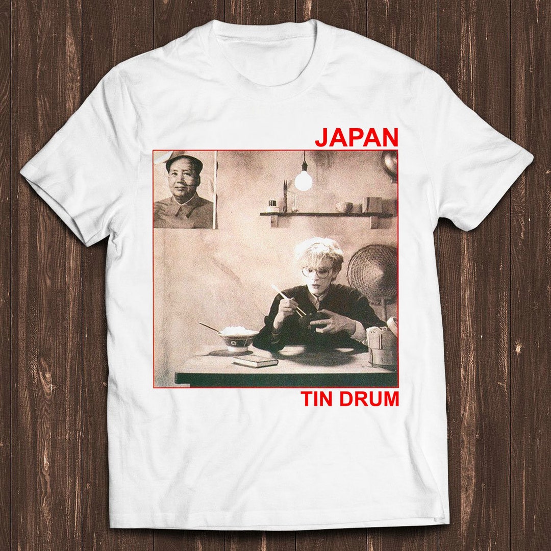 Japan Sylvian Tin Drum 80s Synth Pop Funny Gamer Meme Music Gift Tee T ...