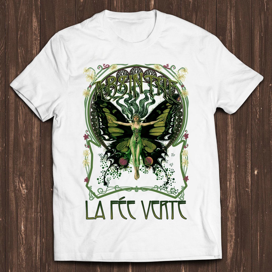 Absinthe Psychedelic Alcohol La Fee Drink Retro Gamer Cult Meme Movie ...