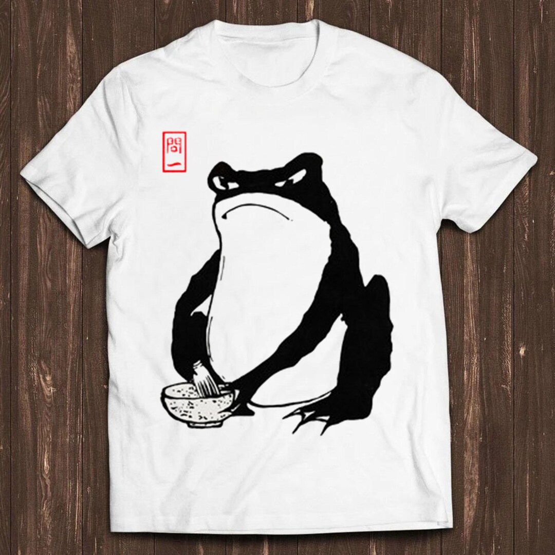 Matsumoto Hoji Japanese Angry Frog Toad Funny Art Drawing Gamer Cult ...