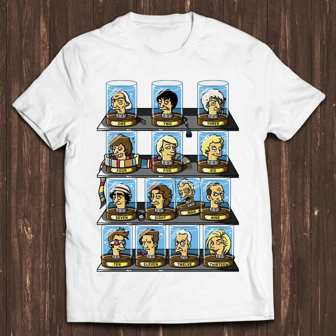 Doctor Who Simpsons Inspired Parody Thirteen Doctors List Meme Gift ...