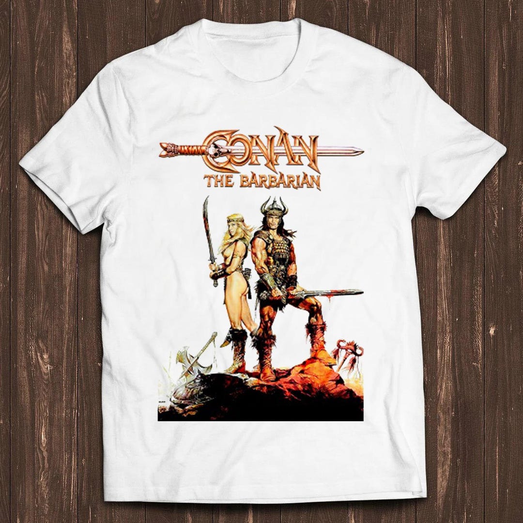 Conan the Barbarian Film Arnold GYM Movie Cult Best Seller Funny Gift ...