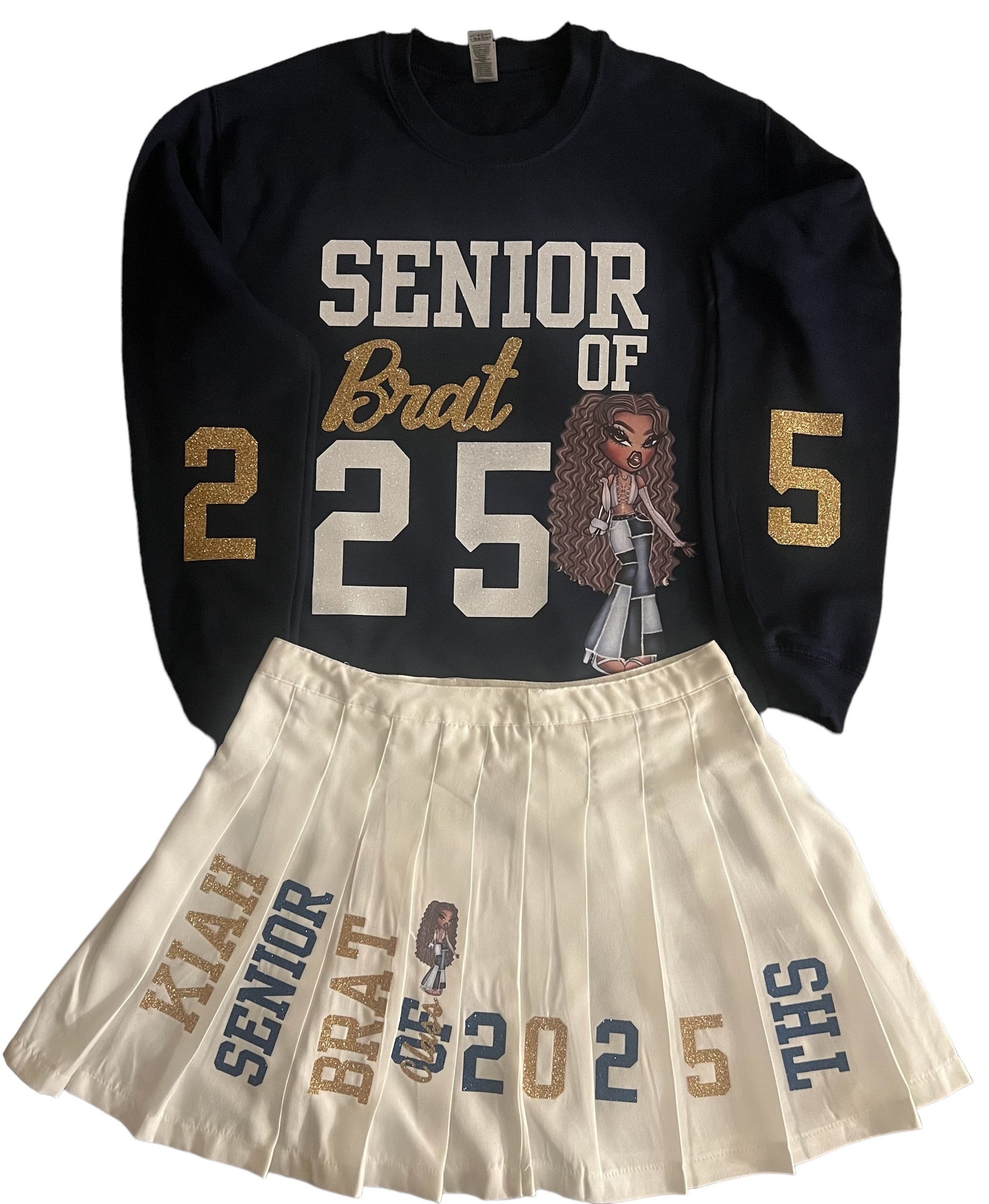 Custom Senior Sweatshirt; Senior Skirt Set; Senior Sweatshirt and Skirt ...