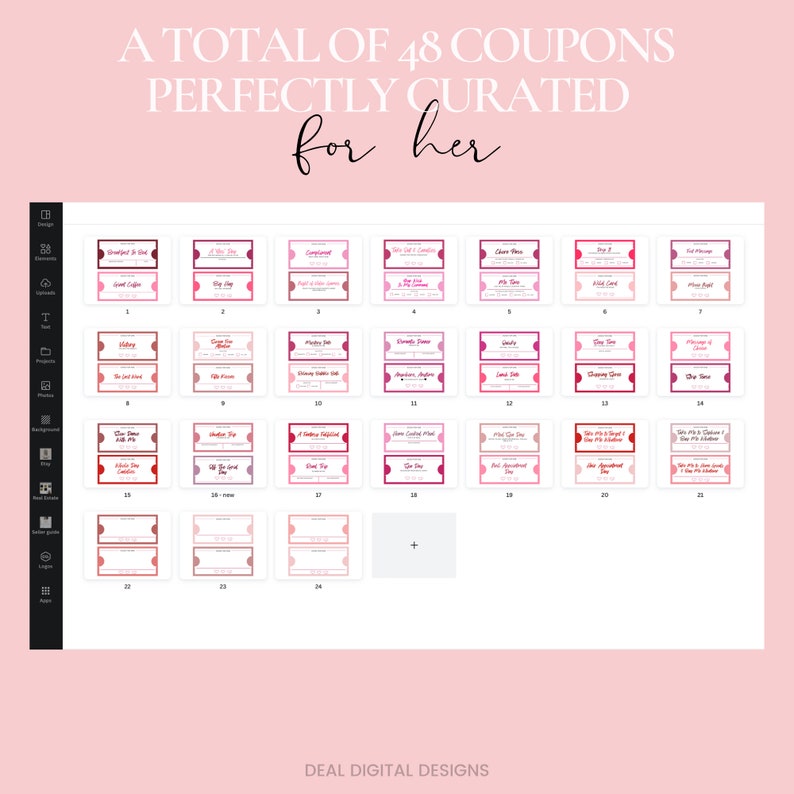 Love Coupon Printable, Valentines Day Coupons, Last Minute Valentine's ...
