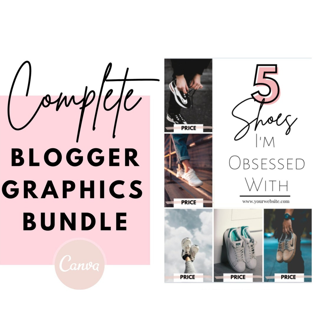 COMPLETE 120 Blogger Editable Canva Templates Instagram Story Feed Grid ...