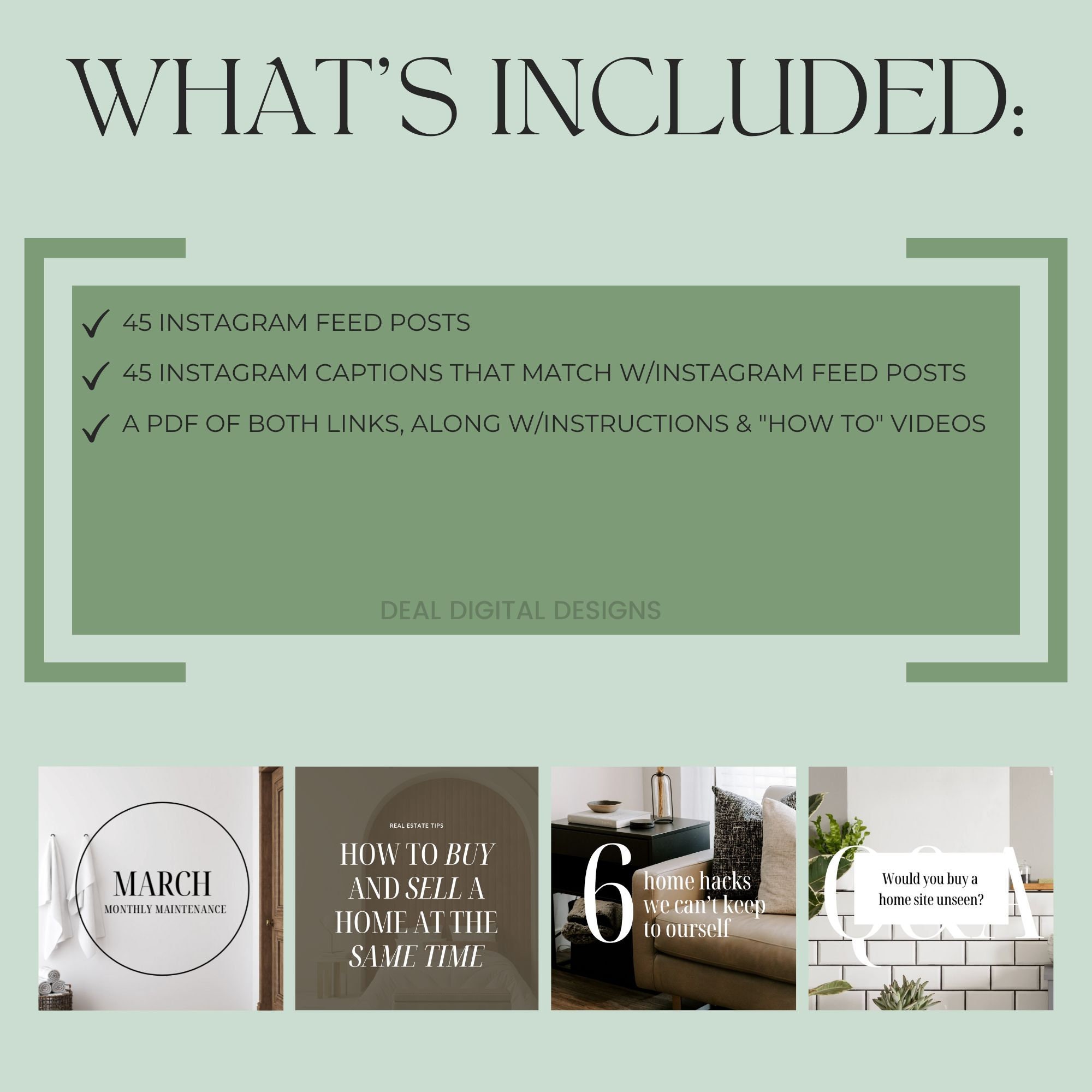 March Real Estate Marketing Templates With Matching Captions | Canva ...