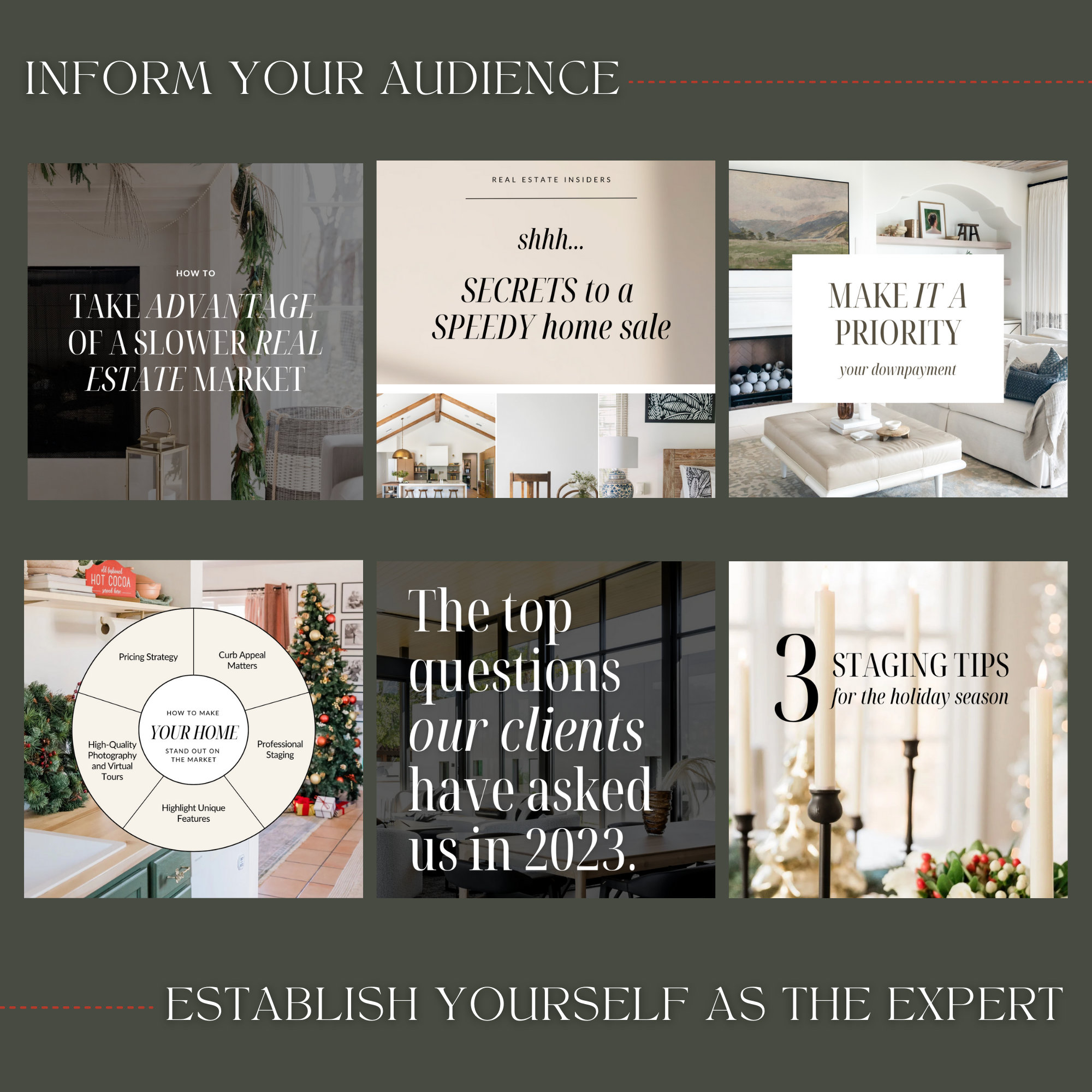 December Real Estate Posts | Real Estate Christmas Marketing | Realtor ...