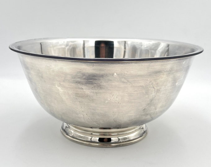 Vintage Oneida USA Paul Revere Revere Silver Plate Footed Bowl, Vintage ...