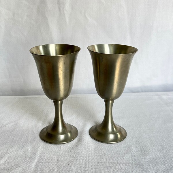 Pewter Goblets - Etsy