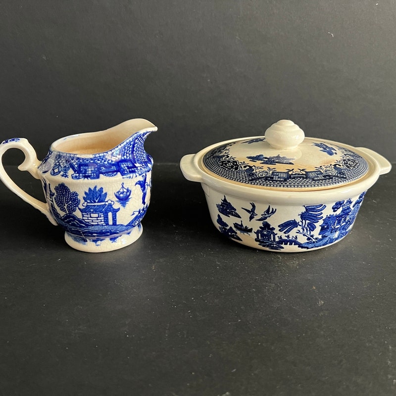 Vintage Blue Willow - Etsy
