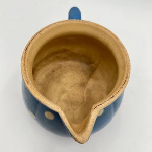 Antique Ceramic German Blue Polka Dot Milk Pot, Antique Yellowware ...