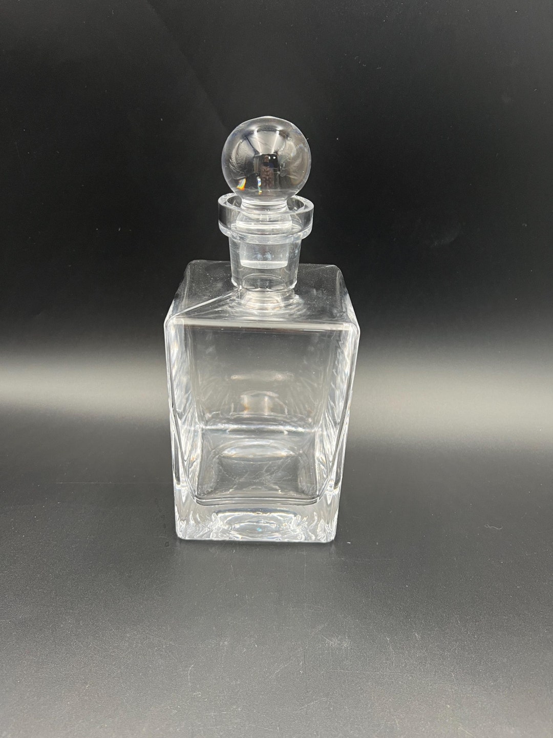 Denizli Crystal Decanter With Glass Stopper Made in Turkey, Vintage ...