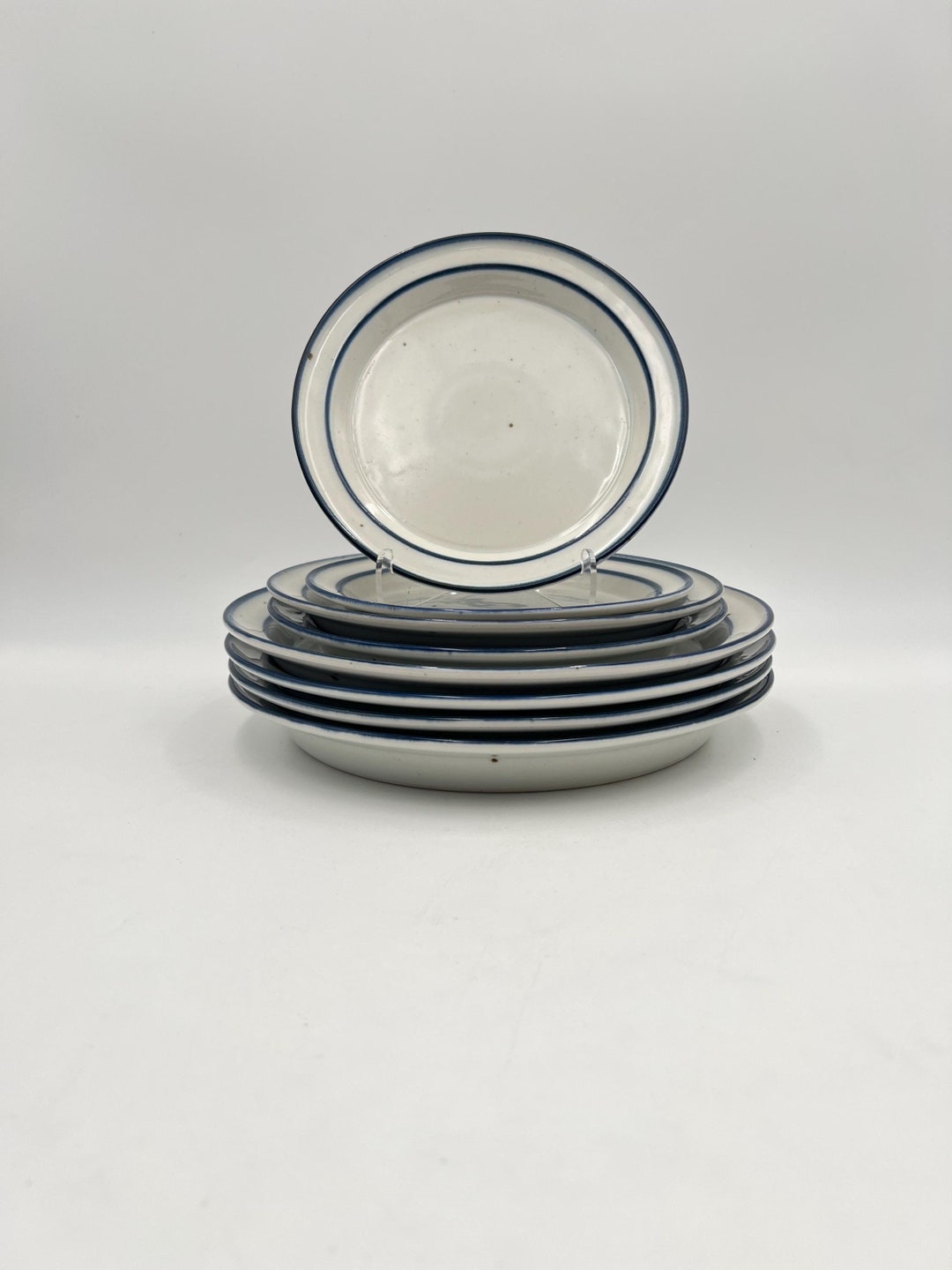 Niels Refsgaard for Dansk Denmark Blue Mist Dinner Plates, Salad Plates ...