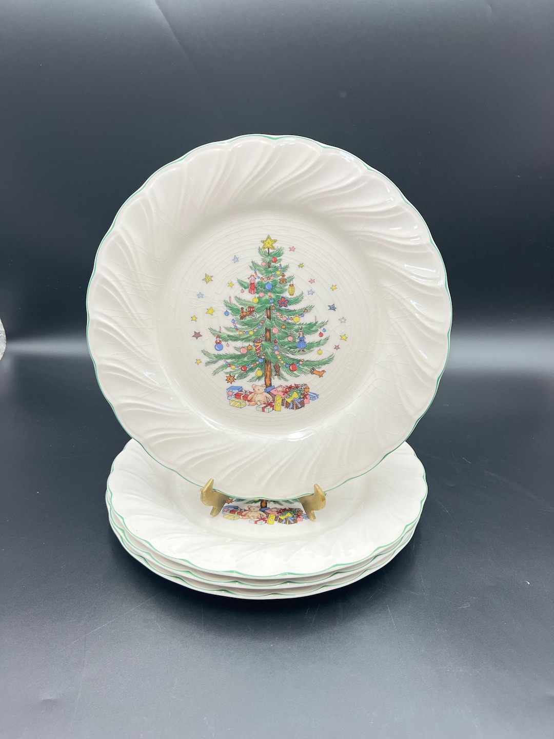 Nikko Ceramics NIKKO Happy Holidays Dinner Plates Set of 4 Dinner ...