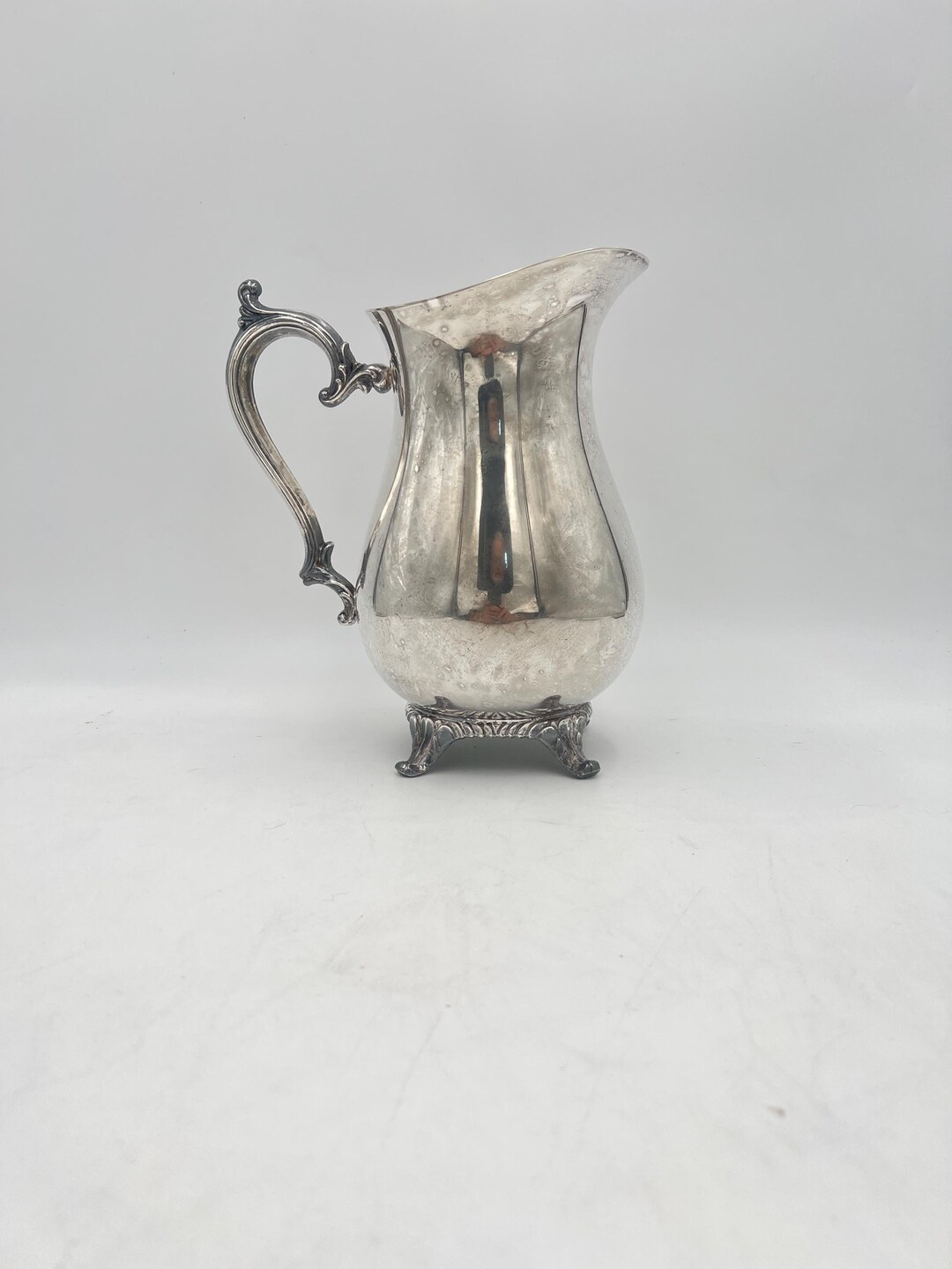 Vintage WM Rogers Silver Footed Water Pitcher, Vintage Rogers ...