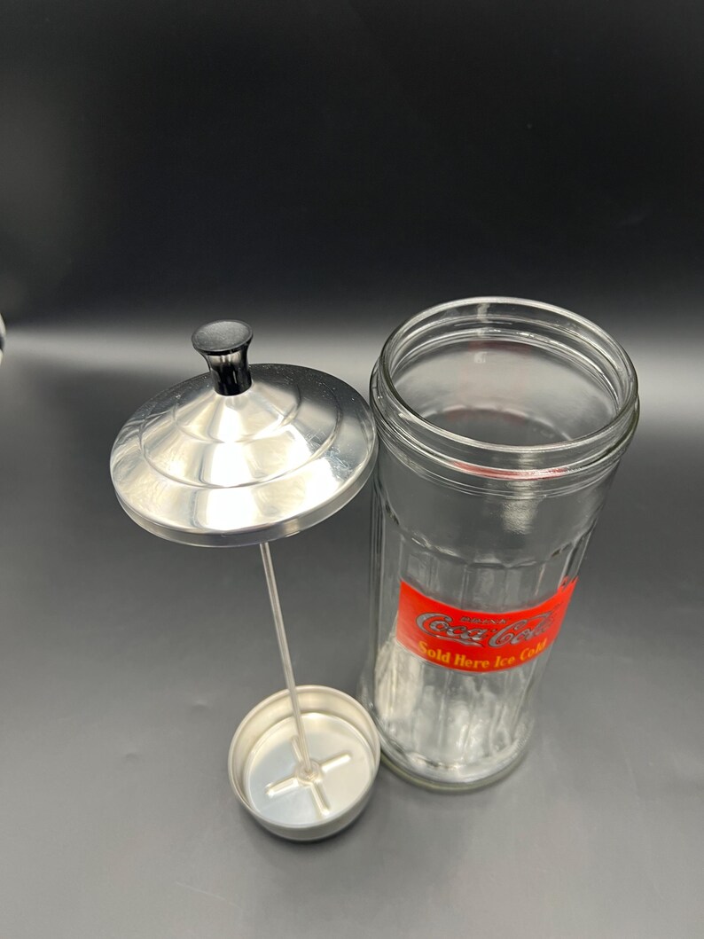 Vintage Coca Cola Glass Straw Dispenser: King Research Canada, 1990s - Etsy