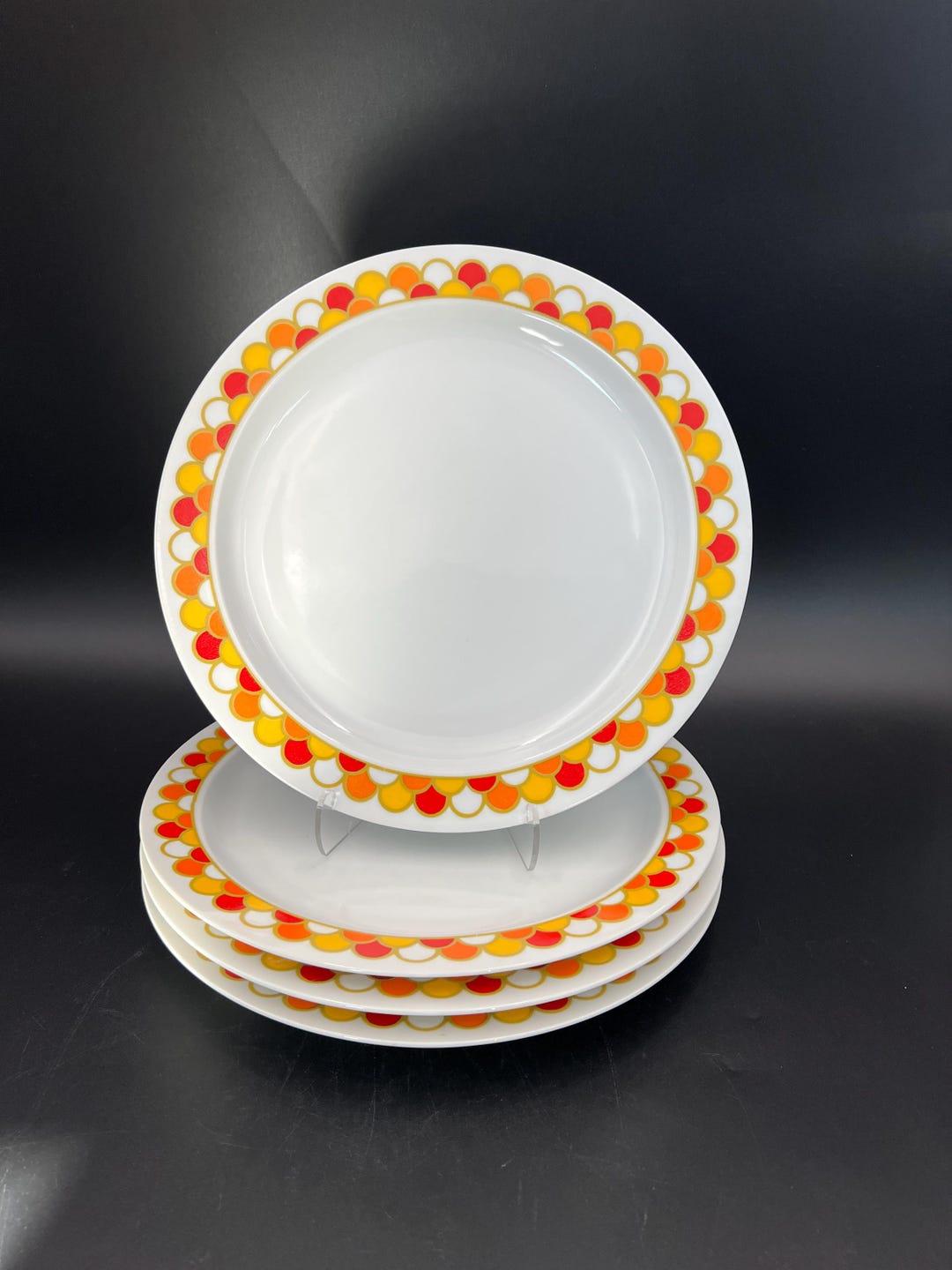 Mid Century Georges Briard Carousel Dinner Plate Set of 4, MCM Georges ...