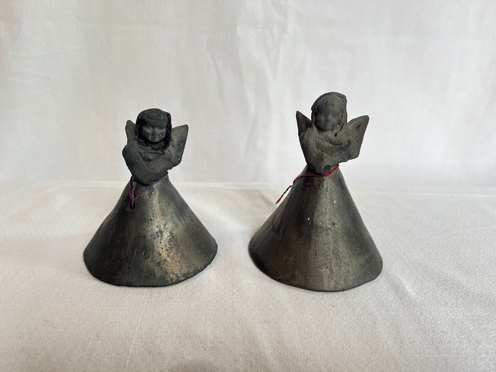 Barro Negro Clay Angel Bells, Mexican Folk Art Black Clay Angel Bells ...