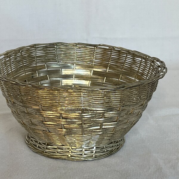 Small Silver Basket - Etsy