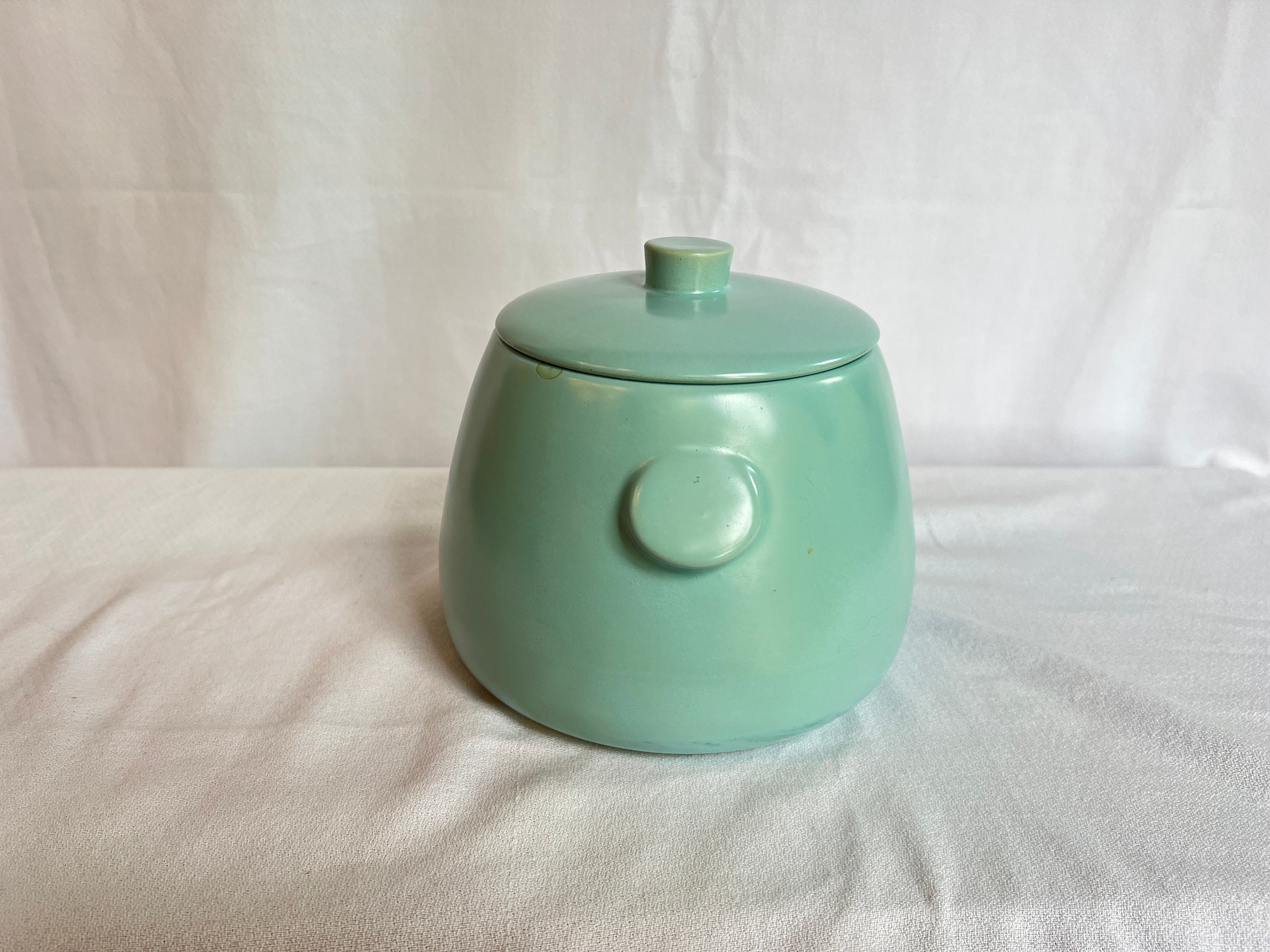 La Solana Ware Pottery Crock Aqua Covered Bean Cooking Pot or - Etsy