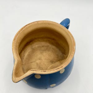 Antique Ceramic German Blue Polka Dot Milk Pot, Antique Yellowware ...