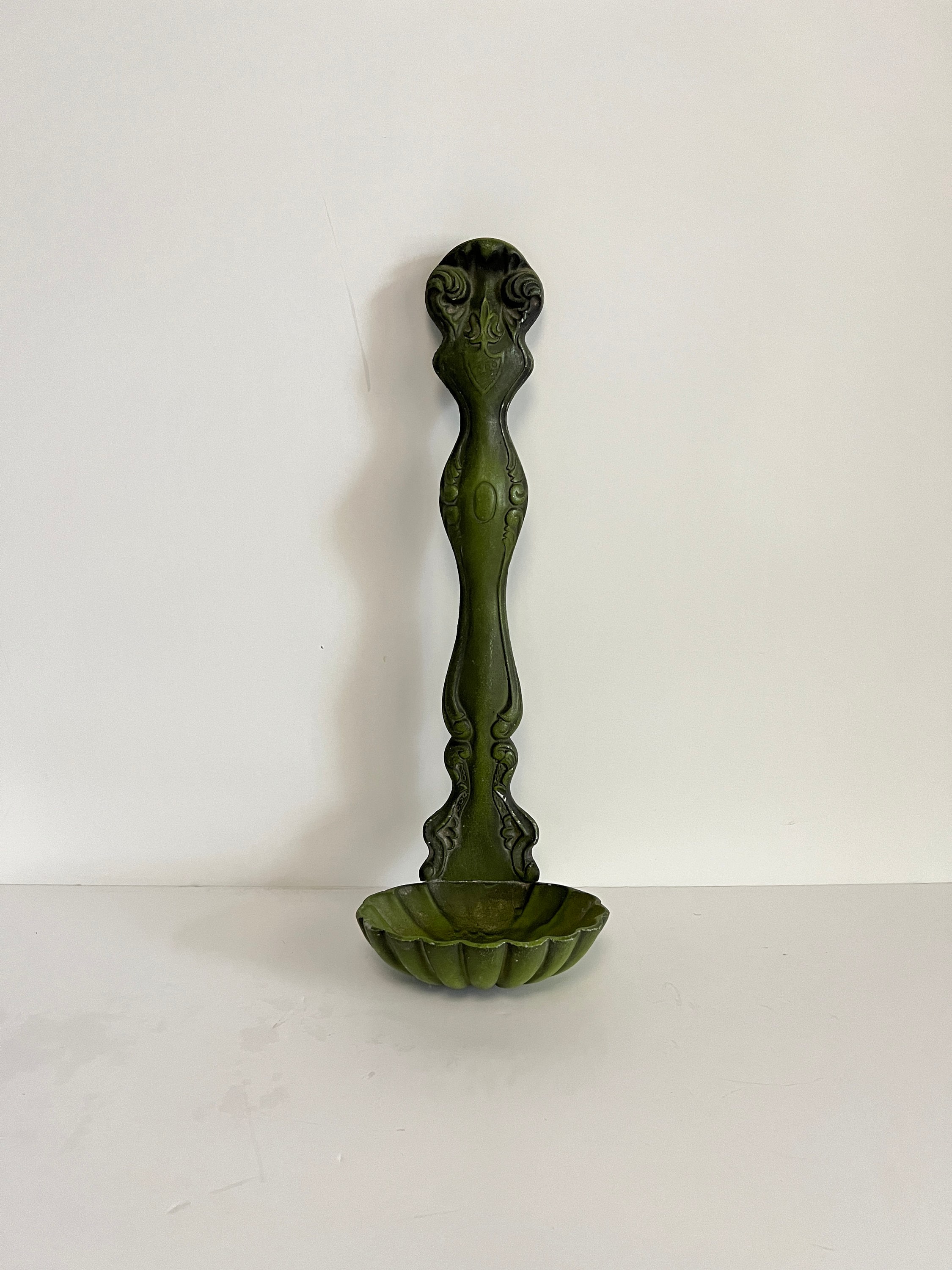 Royal Metal Ladle Spoon Green Wall Hanging, Mid Century Cast Aluminum ...