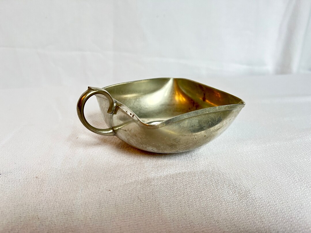 Vintage Royal Holland Pewter Candle Holder, Square Bowl, Vintage Pewter ...