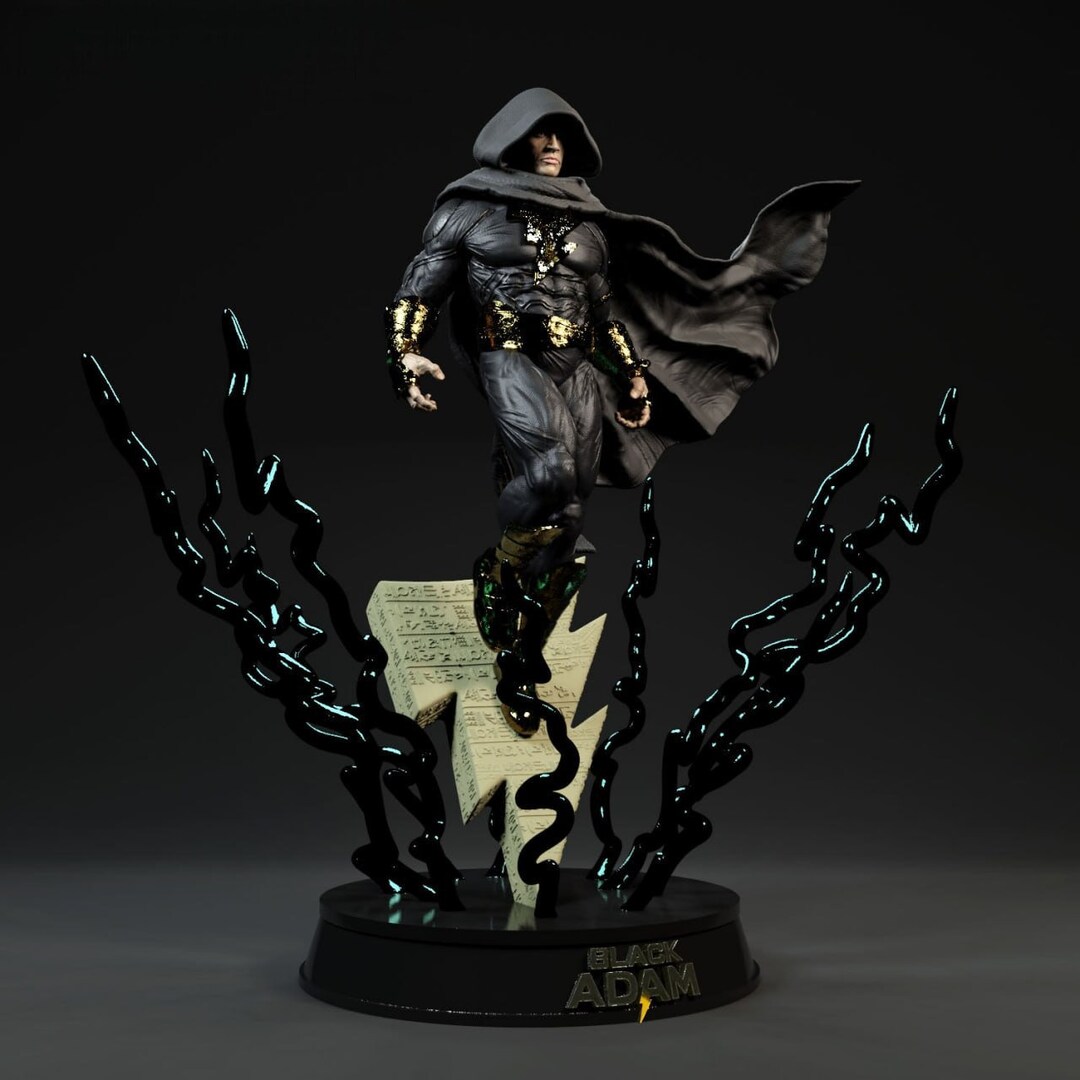 Black Adam Diorama Stl File for Sla and Fdm Printers - Etsy UK