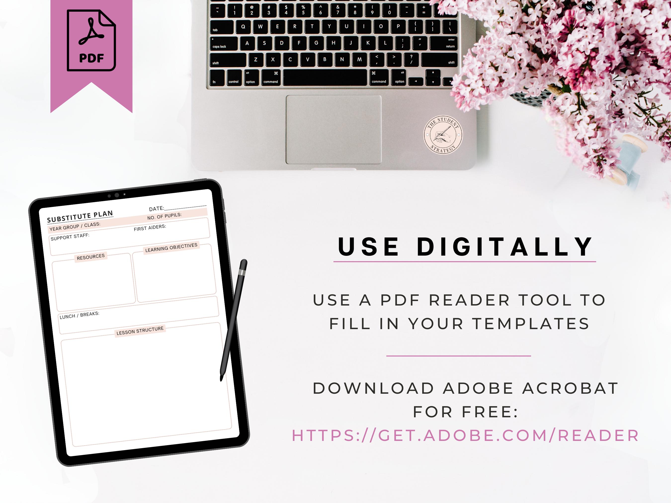 Substitute Teacher Plan | Printable Lesson Plan Template for Teachers ...