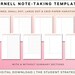 Cornell Method Student Note-taking Template | Printable Note Paper ...