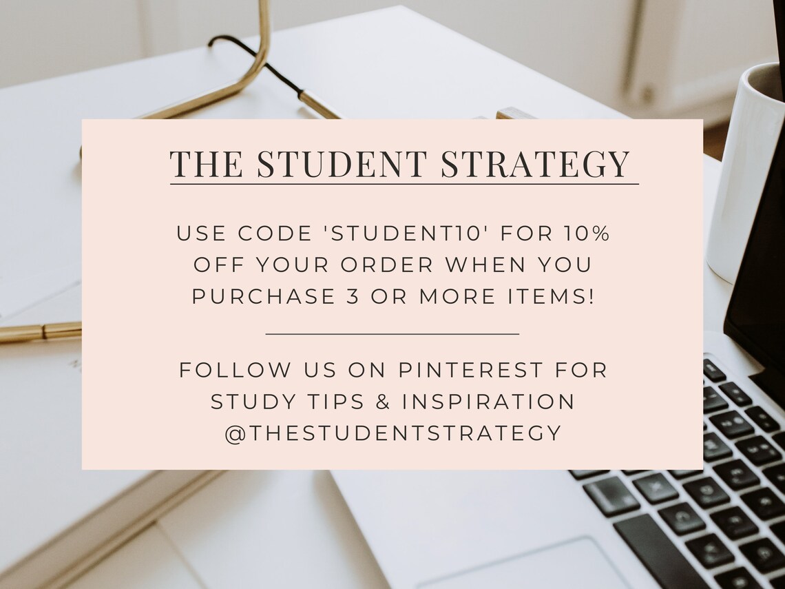 Simple Revision Checklist Printable Student Revision Plan Exam Prep A4 ...