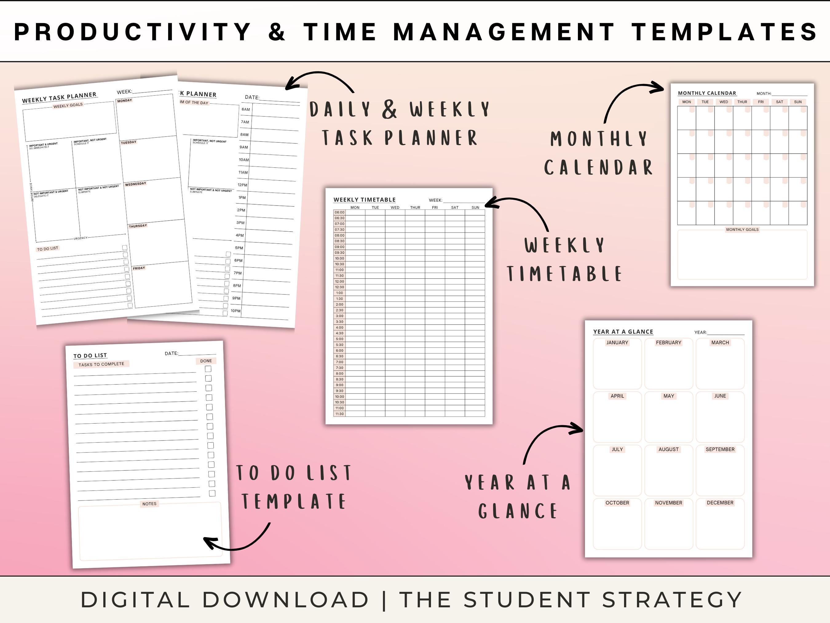 Teacher Planning Template Bundle Printable Lesson Plan Template Daily ...
