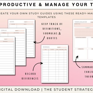 Student Exam Prep Planner Printable Exam Study Template - Etsy UK